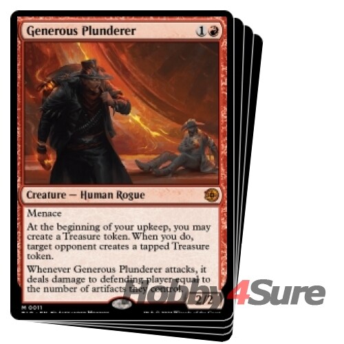 Generous Plunderer X4 M/NM Magic MTG Outlaws Of Thunder Junction: The ...