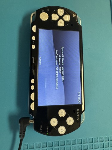 Sony PSP 2000 Ceramic White Black Faceplate Handheld System CONSOLE ...