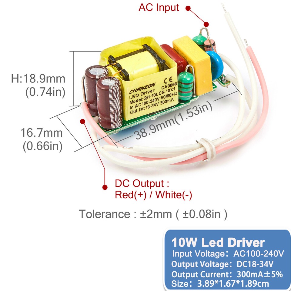 300Ma 450Ma 600Ma 900Ma 1500Ma Constant Current High Power Supply Cob ...