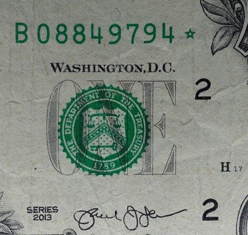 RARE!!! 2013 B Duplicate $1 One Dollar Bill Star Note B08849794* | eBay