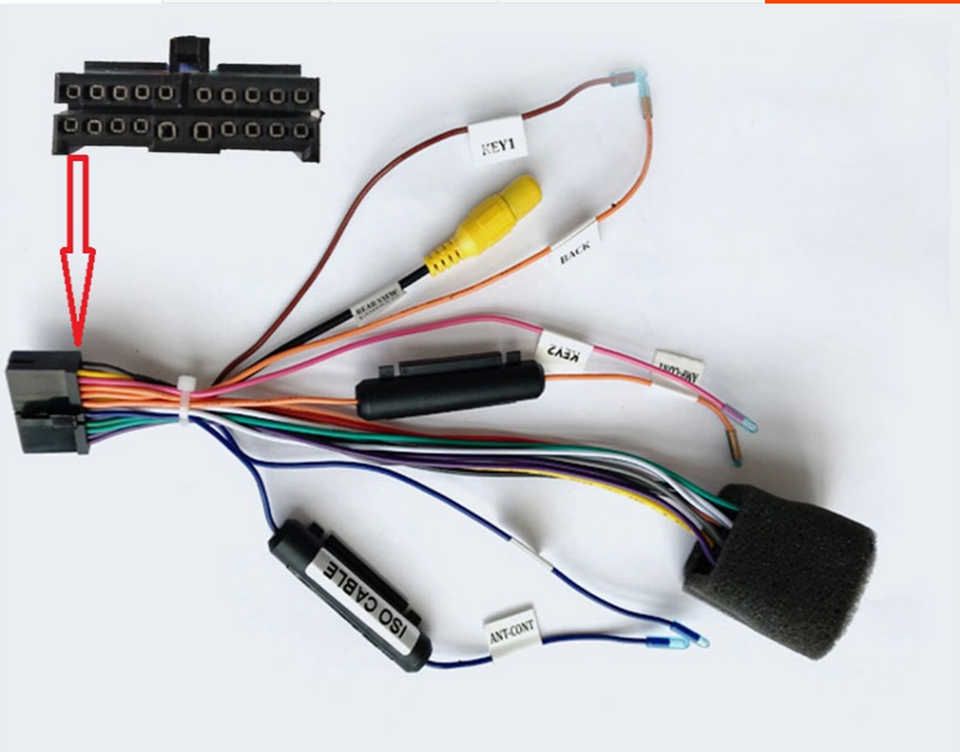 20 Pin ISO Wiring Harness Connector Adapter Car Stereo Radio Loom ...