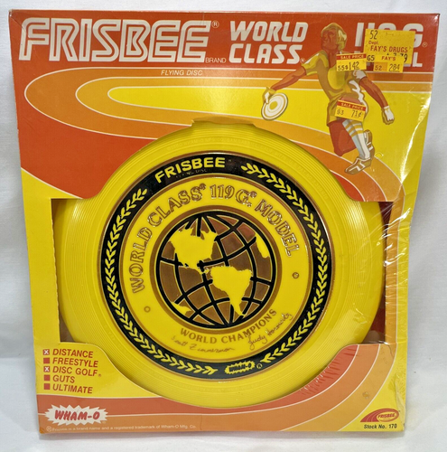 Wham-O World Class Frisbee 119G MIB 1980 Scott Zimmerman Judy Horowitz ...