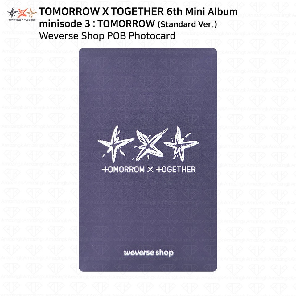 TXT 6th Mini Album Minisode 3:Tomorrow POB Photocard Complete Set KPOP ...
