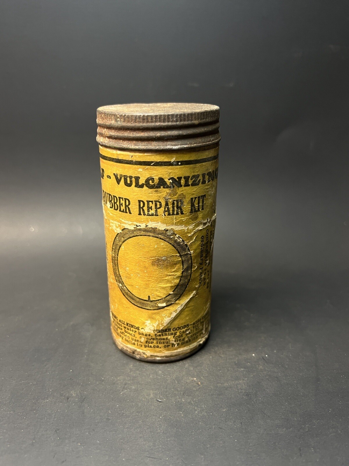 Vintage 1920s Self Vulcanizing Tire Tube Rubber Patch Repair Kit Gas ...