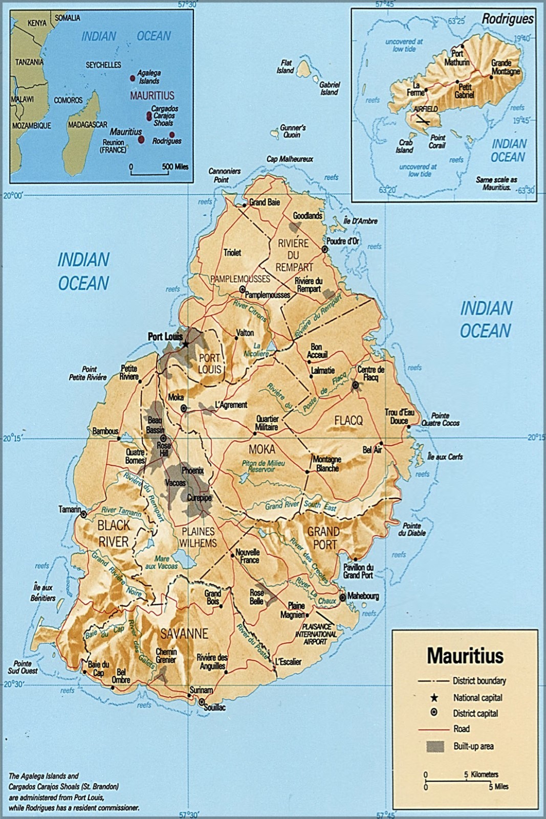Poster, Many Sizes; Cia Map Of Mauritius 1990 | eBay