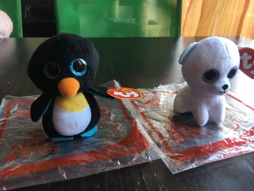 2017 McDonalds Happy Meal Toy TY TEENIE BEANIE BOO’S Frostiness Bear ...