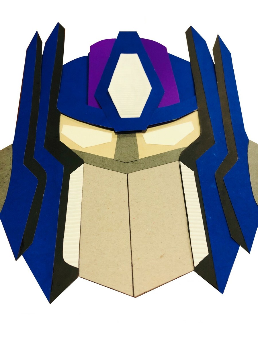 Optimus Prime Face Cartoon