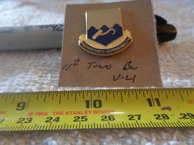 11th Transportation Battalion V-21 Unit Crest, DI, DUI (DRAW#R6) | eBay