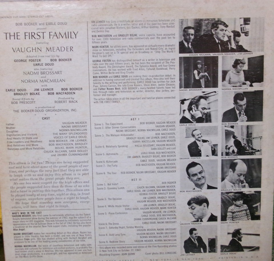 Lot 3 THE FIRST FAMILY LP Albums-First Family Rides Again/The Firsta ...