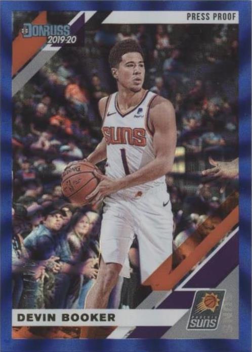 2019-20 Panini Donruss - Devin Booker #159 Press Proof Blue Laser /49 ...
