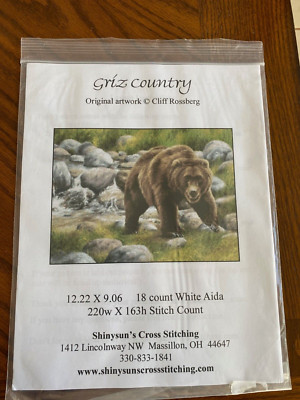 Shinysun’s Cross Stitch Pattern - Griz Country - Art by Cliff Rossberg ...
