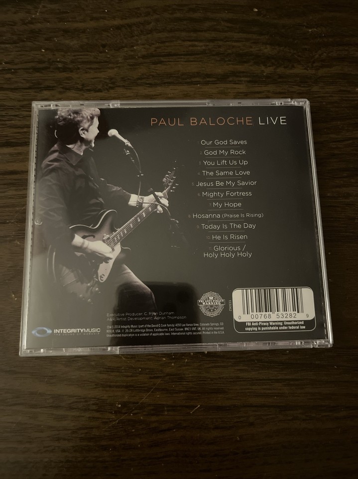 Paul Baloche Live CD 768532829| eBay