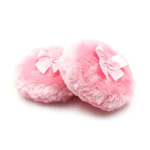 2pcs Powder Puff Blush With Ribbon Handle Soft Furry Cosmetic ...