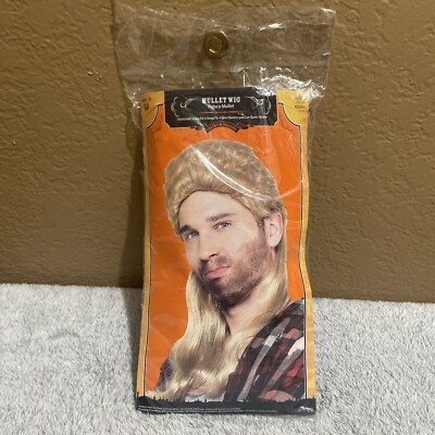 Mullet Wig Hillbilly Redneck White Trash Joe Dirt Funny Adult Halloween ...
