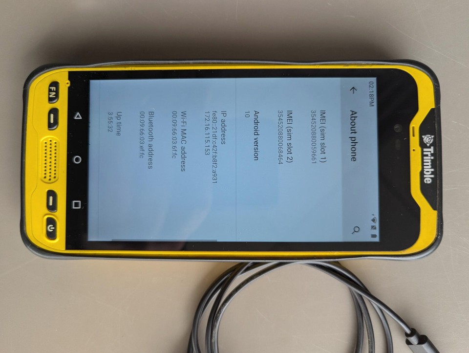 Trimble TDC600 Handheld Data Collector "USED" WITH ANDROID VERSION 10 ...