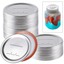 US 50-100 Wide Mouth Canning Lids Mason Ball Kerr Jar Leak Proof Metal ...