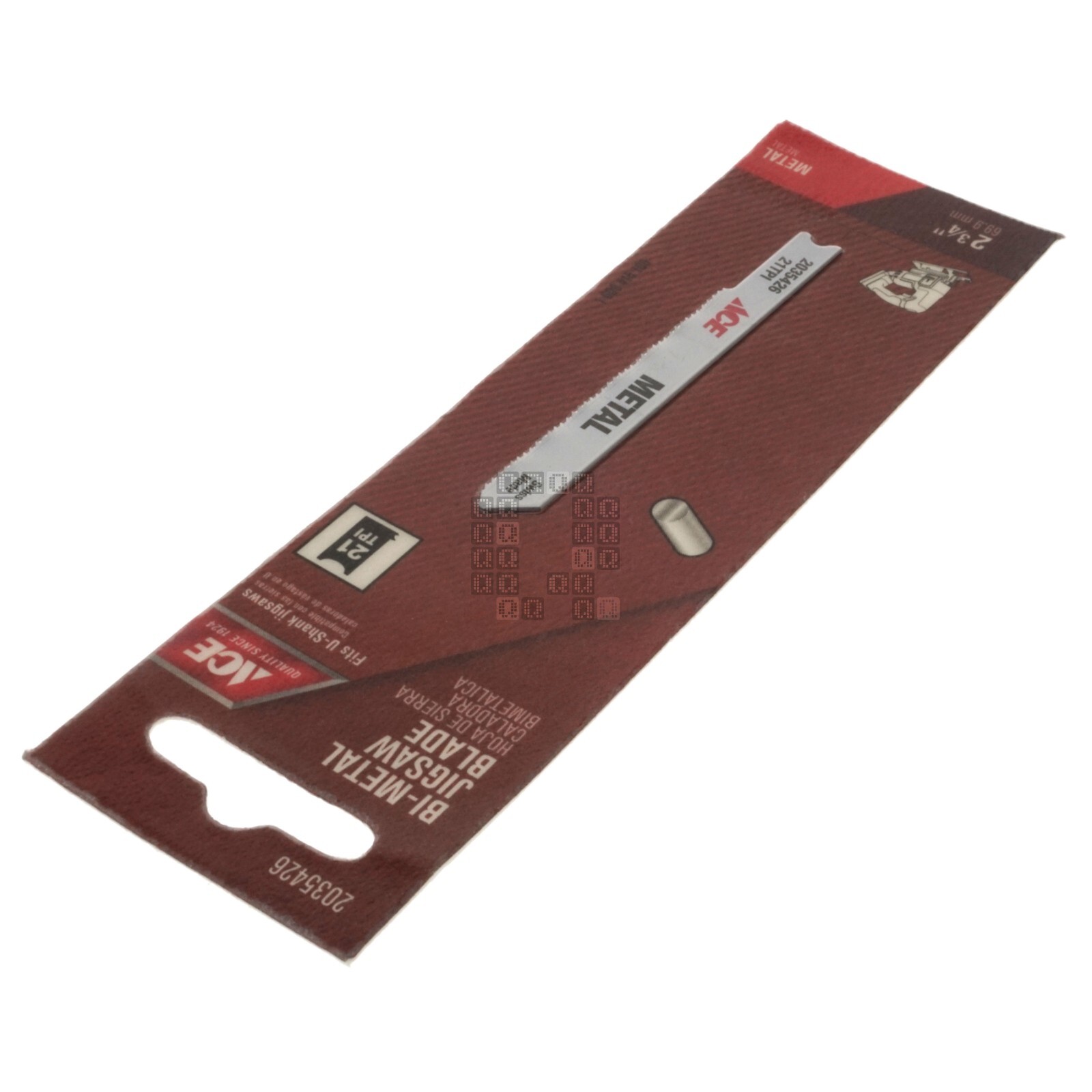 ACE Hardware 2035426 Bi-Metal Jigsaw Blade, 21TPI 2-3/4" Length, U ...