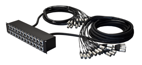 CBI 24 Ear Splitter Rack Mount 5ft/15ft w/ ISO Transformers Microphone ...