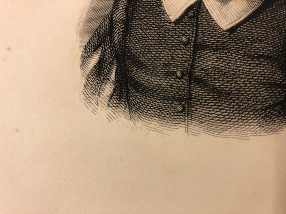 Antica incisione Charles Geoffroy Metà 800 Alessandro Vittoria 27,0x17 ...