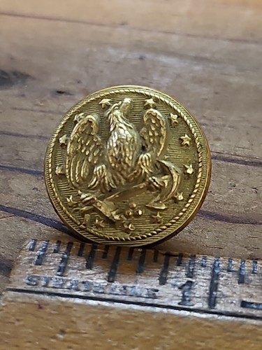 Civil War Era US Navy Button E.L.E. & Co./ London Shank Behind WING ...