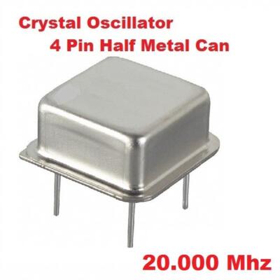20.000Mhz 20.000 Mhz CRYSTAL OSCILLATOR HALF CAN ( Qty 5 ) *** NEW ...