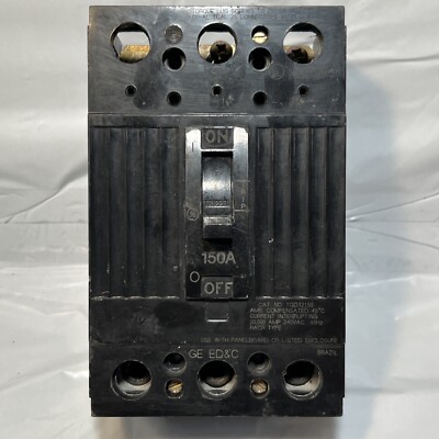 GE TQD32150 150 Amp 3-Pole Circuit Breaker 240VAC (#3) | eBay