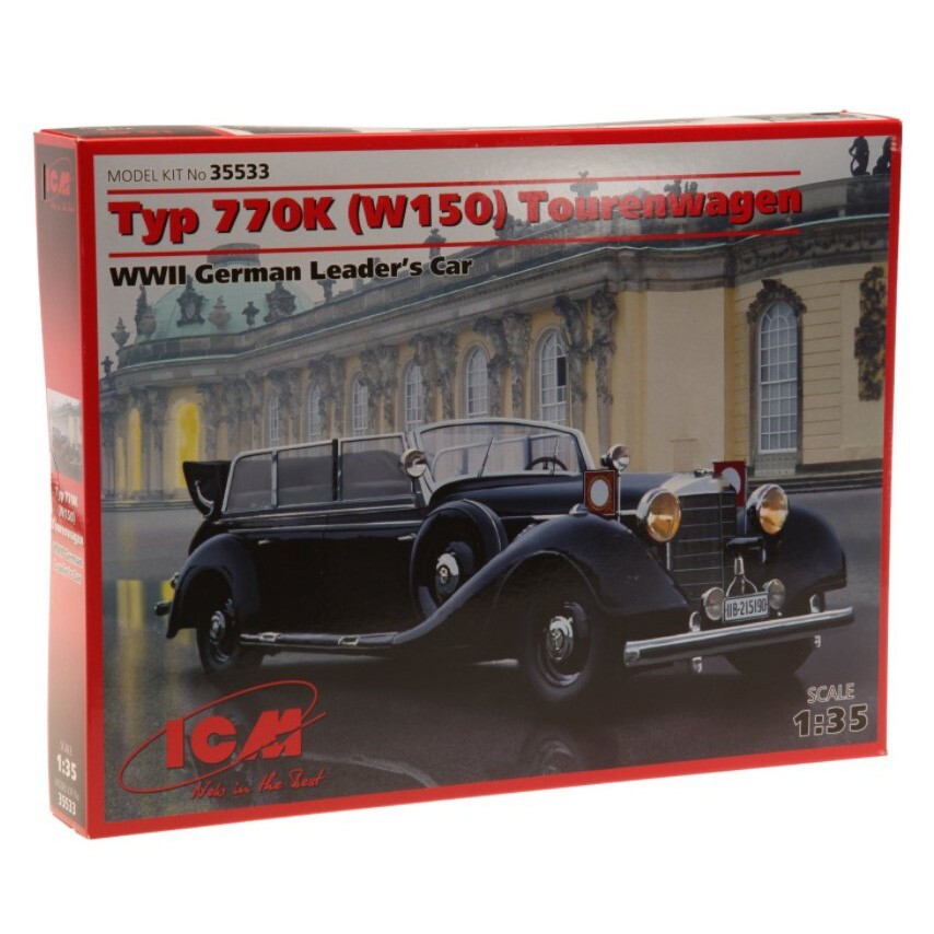 ICM 35533 Scale model kit 1:35 Typ 770K Tourenwagen, WWII German Leader ...