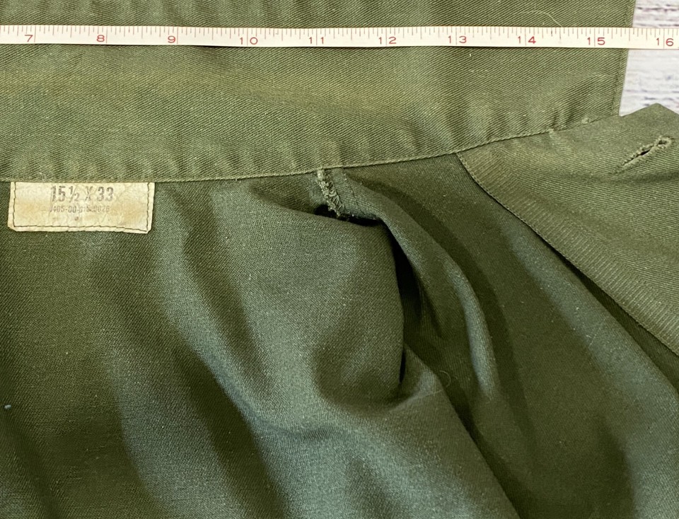 Vintage Air Force Strategic Air Command Uniform Shirt Green Patches 15. ...