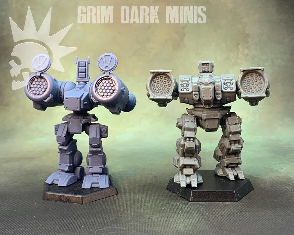 BTech Scale - Longbow proxy mech - small missiles (retro style) | eBay