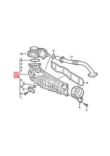 NEU VW CAMPMOBILE TYP2 TRANSP LT-ANSAUGKRÜMMER 04L129709E ORIGINAL | eBay
