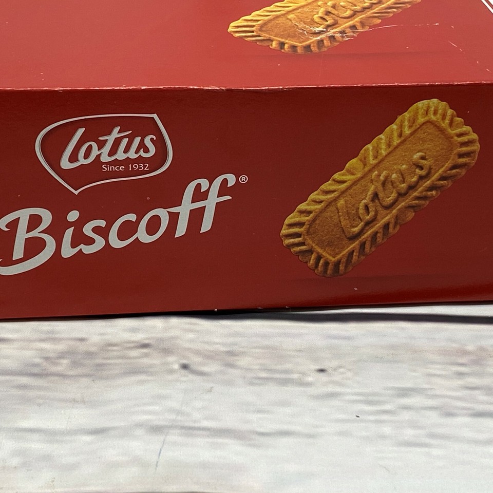 Lotus Biscoff European Biscuit Cookies Box w/ 4 Packs - 128 Cookies ...