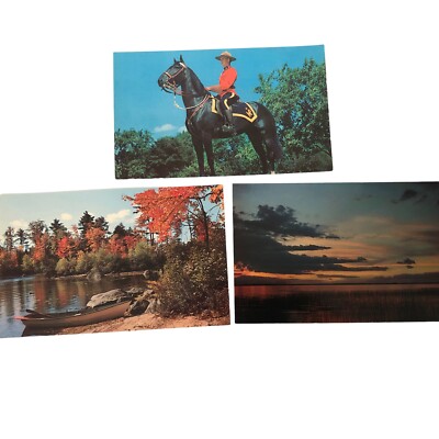 3 Kapuskasing Ontario Canada Postcards Jumbo Mounted Police Scenery ...
