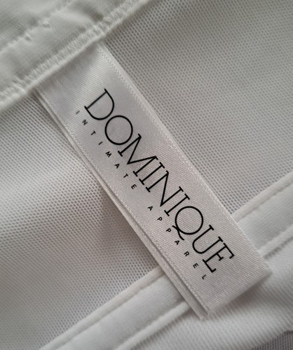 Dominique Bustier Corset Top 32D White Satin Boned Underwired Wedding ...