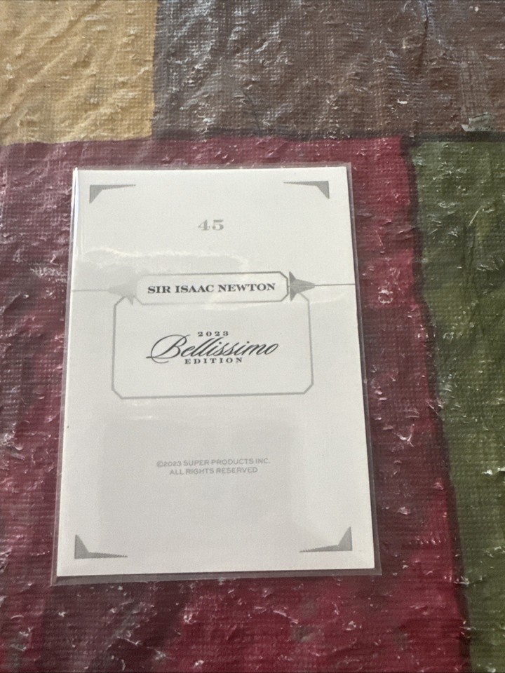2023 Bellissimo Editions Issac Newton # 45 Silver 02/99 | eBay