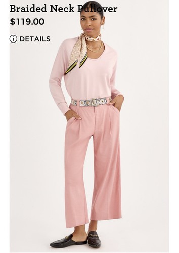 Sale! Cabi BRAIDED NECK Pullover NWOT Size Small #6661 Was $119 ...