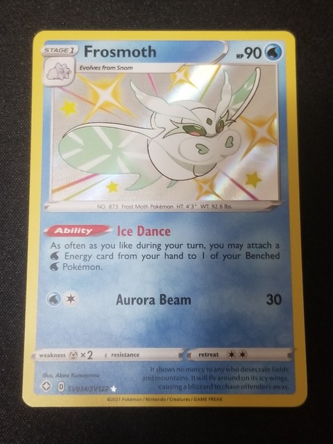 Pokémon TCG Frosmoth Shining Fates SV034/SV122 Holo Shiny Holo Rare for ...
