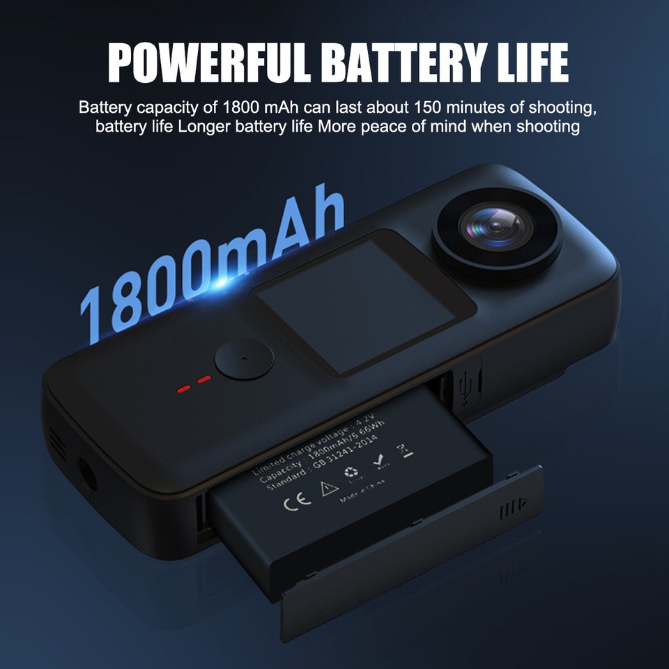 4K HD Wifi Action Camera Waterproof Vlog Sports Selfie Premium Kit for ...