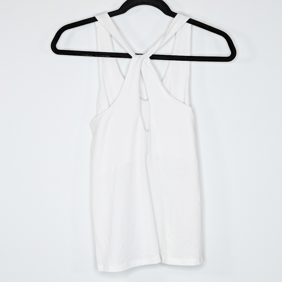 Lot of Two Athleta Racerback Tank Tops Black White XS | eBay