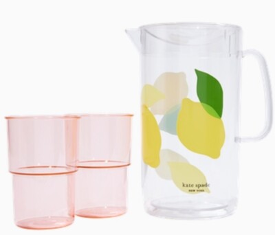 NEW Kate Spade New York Pitcher and Set of 2 Cups Stackable | eBay