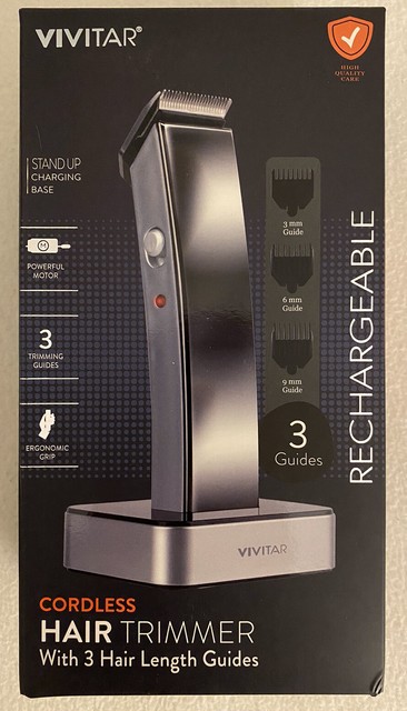 Vivitar Cordless Rechargeable Beard Body Hair Stainless Steel Trimmer ...