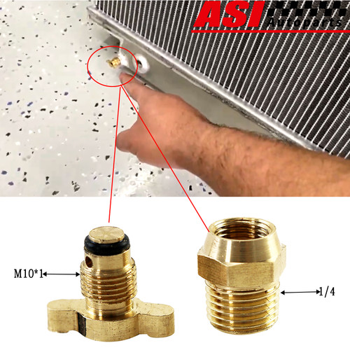 Radiator OEM style Thread NPT 1/4-18 Brass petcock Drain Plug 1/4" bsp ...