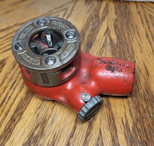 RIDGID USA 00-R Pipe Threader Ratcheting Die Drop Head & 1/2” Die (No ...