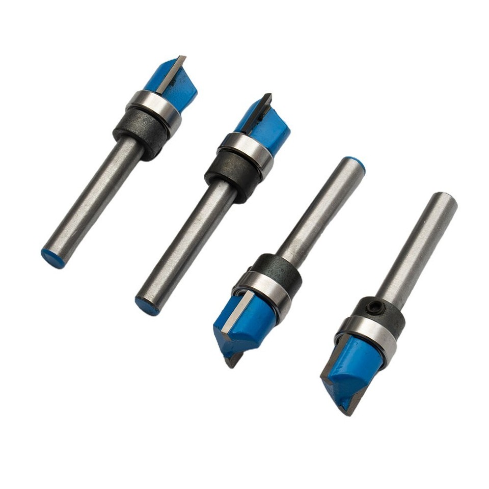 4Pcs 1/4"Shank Router Tools Bit Cutters Plunge-Cutting Pattern/template Routing | eBay Australia