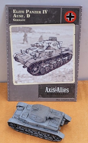 Elite Panzer IV Ausf. D Tank 28/45 Axis & Allies German Army WWII | eBay