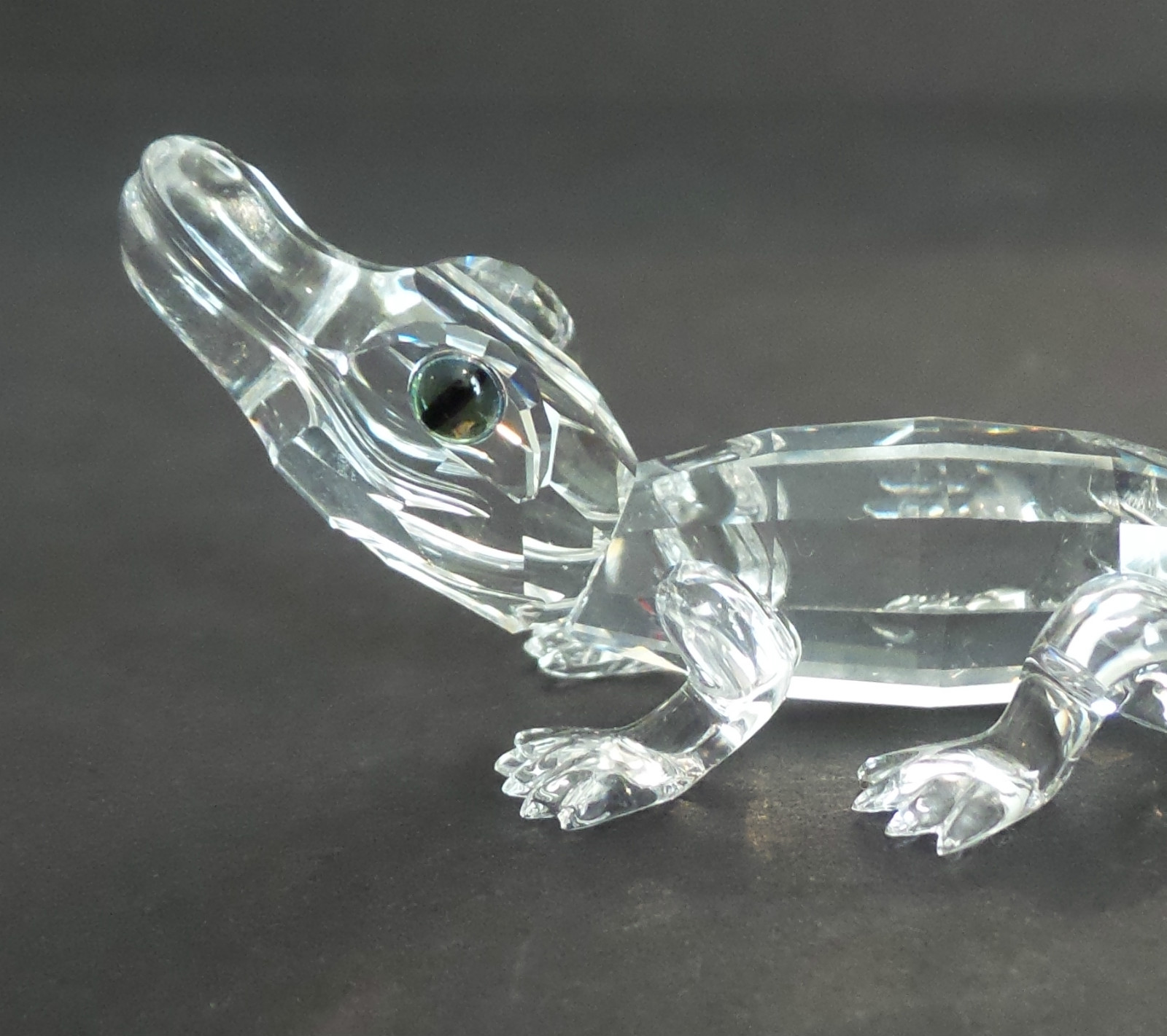 WONDERFUL SWAROVSKI CRYSTAL "ALLIGATOR" FIGURINE, "ENDANGERED SPECIES ...