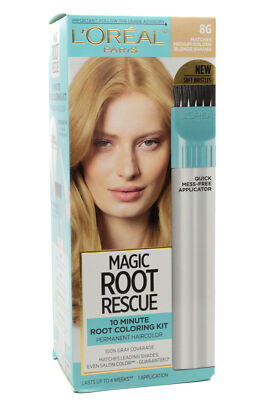 L'Oreal MAGIC ROOT RESCUE 10 Minute Root Coloring Kit, Permanent ...