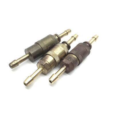 Lot of 3 Rectus Type 20 Pneumatic Quick Connect Couplers, 4mm Barb Hose ...