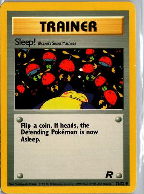 Sleep! (Rocket's Secret Machine) Team Rocket #79/82 Common | eBay