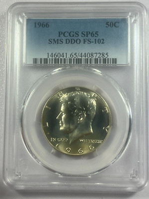 1966 PCGS SP65 SMS DDO FS-102 Kennedy Half-Price Guide $165 | eBay