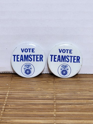 Lot Of 3 Vtg Labor Union VOTE TEAMSTER, Pins Buttons | eBay